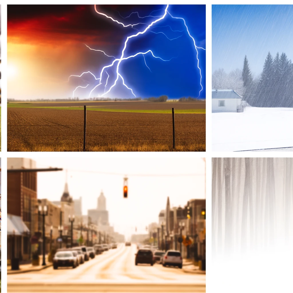 What are the weather patterns in Indiana?