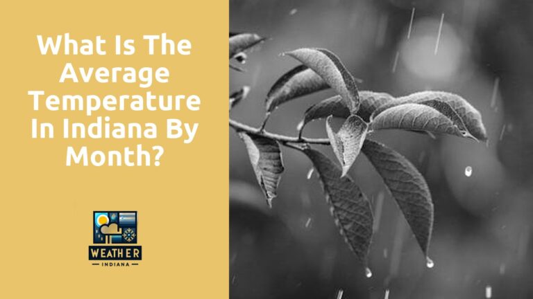 What is the average temperature in Indiana by month?